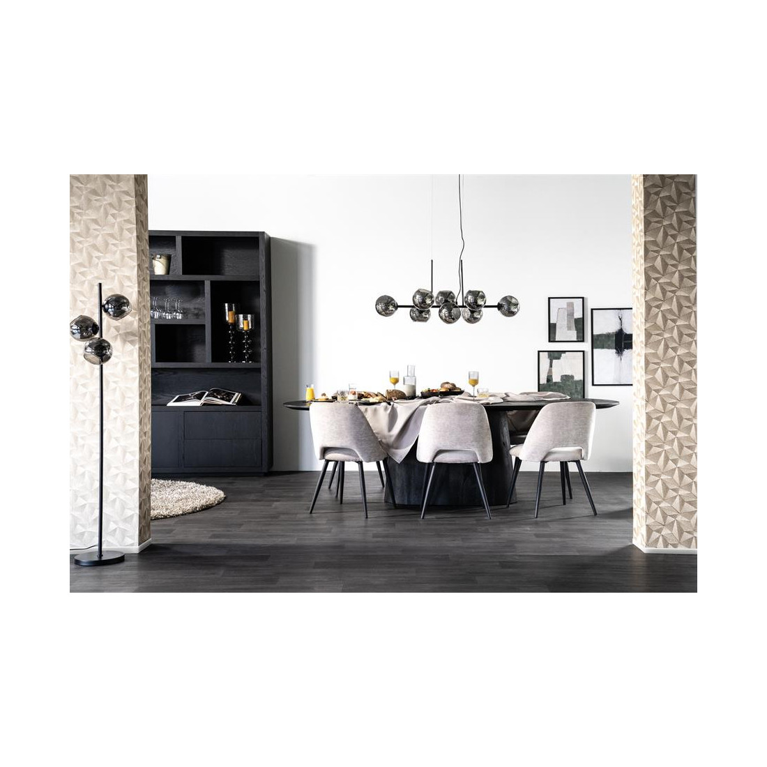 Table de salle à manger ovale Aron