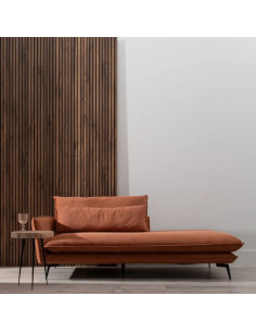 Méridienne contemporaine avec coussins