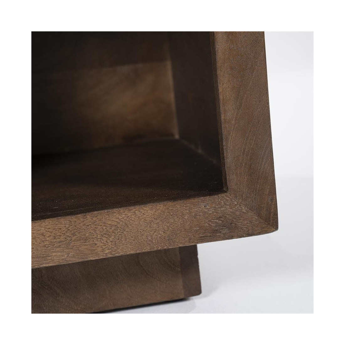 Table de salon en manguier et plateau marbre Hazel